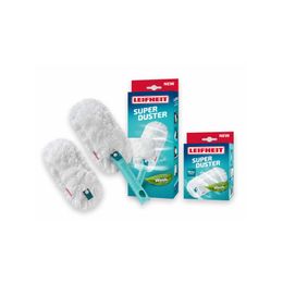 Leifheit Staubwedel SUPERDUSTER mit Ersatzbezug wei&szlig; t&uuml;rkis 38,0 x 12,0 x 4,0 cm | Gr.: onesize