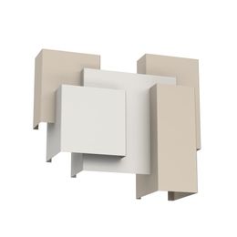Licht-Erlebnisse Wandlampe (B)36 x (H)32 cm in Beige Hellgrau | Gr.: onesize