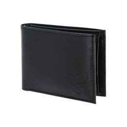 Oxmox Leather Geldb&ouml;rse RFID Schutz Leder 11 cm in schwarz-freedom pigeon | Gr.: onesize