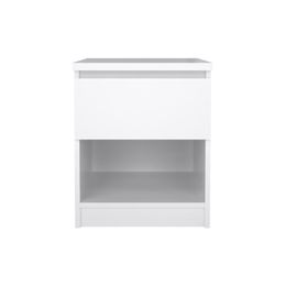 ebuy24 Nachttisch Nada Wei&szlig; 40 x 40 cm | Gr.: onesize