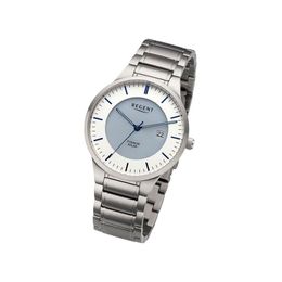 Regent Uhren Analog-Armbanduhr Regent Metallarmband silber gro&szlig; (ca. 40mm) | Gr.: onesize