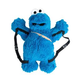 Sesamstra&szlig;e Sesamstra&szlig;e Kr&uuml;melmonster 3D Pl&uuml;sch Rucksack 58 cm in blau | Gr.: onesize