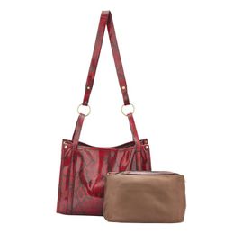 NAEMI Damen Schultertaschen in Rot | Gr.: onesize