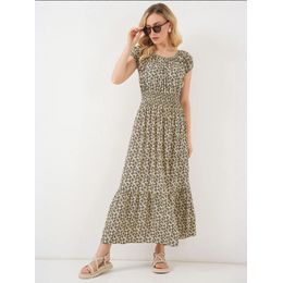 Bigdart Kleid Damen Gr&ouml;&szlig;e 38 oliv / rot / schwarz Sommerkleid