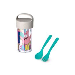Koziol BUDDY SNACK 0,5 SPONGEBOB PATRICK - Snackpot / Trinkflasche 500ml + Besteck in o | Gr.: onesize