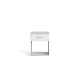 ebuy24 Nachttisch Spell Wei&szlig; 38 x 36 cm | Gr.: onesize