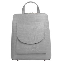 CLUTY Rucksack echt Leder in grau | Gr.: onesize