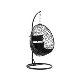 Beliani H&auml;ngesessel ALATRI in Schwarz - (W) 96 x (H) 200 x (L) 96 cm | Gr.: onesize