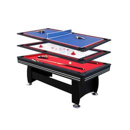 Nordcore Billardtisch 7' 3-IN-1 in Schwarz 214x117x81cm | Gr.: onesize