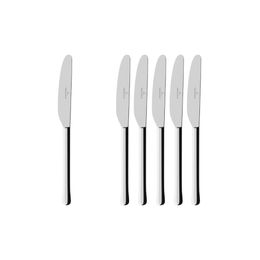 Villeroy & Boch Villeroy & Boch 6er Set Tafelmesser Udine 238 mm in silber | Gr.: onesize