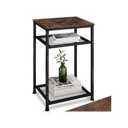 TecTake Ablagetisch, 45,5 x 36 x 75,5 cm, ausgestattet mit 2 Gitterablagen | Gr.: onesize