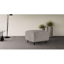 Polsterhocker OTTO HOME, B:70cm H:46cm T:70cm, grau, 100% Polyester, Hocker, "ARROS klein mit Wellenunterfederung, Ma&szlig;e B/T/H: 70/70/46 cm", passend