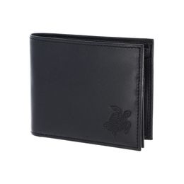 Oxmox Leather Geldb&ouml;rse RFID Schutz Leder 12 cm in schwarz-turtle 2.0 | Gr.: onesize