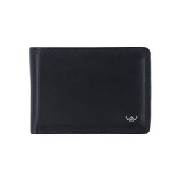 Golden Head Polo Geldb&ouml;rse RFID Schutz Leder 22 cm in schwarz | Gr.: onesize