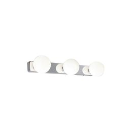 Licht-Erlebnisse Wandlampe (B)42 x (H)8 cm in Chrom Wei&szlig; | Gr.: onesize