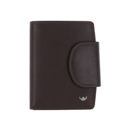 Golden Head Polo Geldb&ouml;rse RFID Schutz Leder 12.5 cm in dunkelbraun | Gr.: onesize