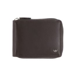 Golden Head Polo Geldb&ouml;rse RFID Schutz Leder 12.5 cm in dunkelbraun | Gr.: onesize