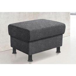 Hocker Trendmanufaktur, B:67cm H:46cm T:53cm, grau, Kunstleder SOFTLUX;Microfaser PRIMABELLE (100% Polyester);NaturLEDER (echtes Rindsleder);Struktur
