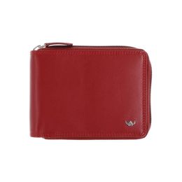 Golden Head Polo Geldb&ouml;rse RFID Schutz Leder 12.5 cm in rot | Gr.: onesize