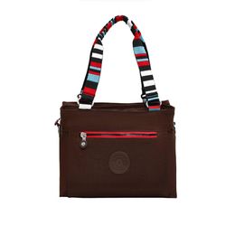 Mindesa Damen Umh&auml;ngetasche in Kaffee Mehrfarbig | Gr.: onesize