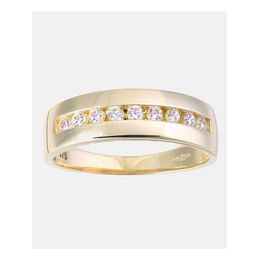 Diamant L'&eacute;ternel Ehering aus 375 Gelbgold mit Zirkonia | Gr.: 52