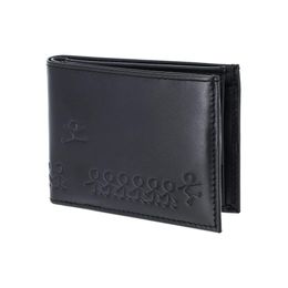 Oxmox Leather Geldb&ouml;rse RFID Schutz Leder 11 cm in schwarz-jumping jack 2.0 | Gr.: onesize