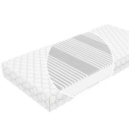 Schlafschatz Komfortschaummatratze, Wei&szlig;, Textil, H1, F&uuml;llung: Komfortschaum, 140x200 cm, Oeko-Tex&reg; Standard 100, Bezug abnehmbar/waschbar, Schlafzimmer, Matratzen Shop, Matratzen, Kaltschaummatratzen