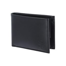 Oxmox Leather Geldb&ouml;rse RFID Schutz Leder 11 cm in schwarz-ox 2.0 | Gr.: onesize