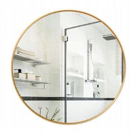 Spiegel,, Gold, Glas, 70x9x70 cm, Spiegel, Wandspiegel