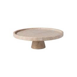 Villeroy & Boch Villeroy & Boch Servierschale mit Fu&szlig; Manufacture Travertine &oslash; 28 cm beige in beige | Gr.: onesize