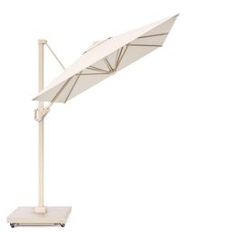Platinum Ampelschirm, Creme, Metall, Quadratisch, 250x250 cm, Sonnenschutz & Sichtschutz, Sonnenschirme, Ampelschirme