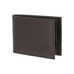 Oxmox Leather Geldb&ouml;rse RFID Schutz Leder 11 cm in braun-lizard 2.0 | Gr.: onesize