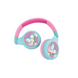 Lexibook Einhorn 2-in-1 Bluetooth & Kabel-Kopfh&ouml;rer faltbar | Gr.: onesize