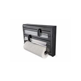Leifheit Wandrollenhalter Parat Black schwarz 38,0 x 8,7 x 26,0 cm | Gr.: onesize