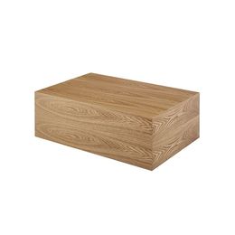 home24 Furnierter Couchtisch Okatee rechteckig in Esche | Gr.: onesize