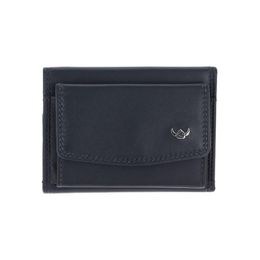 Golden Head Polo Geldb&ouml;rse RFID Leder 9,5 cm in marineblau | Gr.: onesize