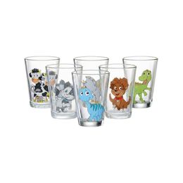 Ritzenhoff & Breker Ritzenhoff & Breker 6er Set Kindergl&auml;ser Dino und Hoftiere 200 ml bunt in bunt | Gr.: onesize