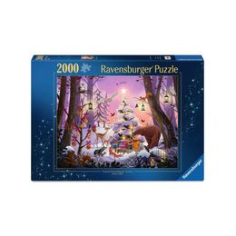 Ravensburger Puzzle 2.000 Teile Weihnachten im Wald in bunt | Gr.: onesize