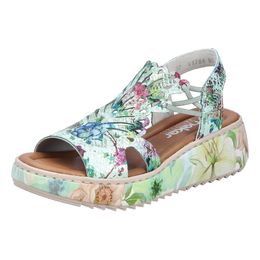 Rieker Sandals female size 43 Dark blue / Light green / Purple / Pink