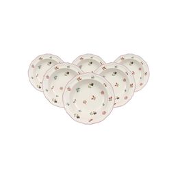 Villeroy & Boch Villeroy & Boch 6er Set Salatschalen Petite Fleur &oslash; 20,5 cm wei&szlig; in wei&szlig; | Gr.: onesize