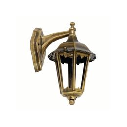Licht-Erlebnisse Au&szlig;en Wandlampe (B)17 x (H)28 cm in Messing Antik | Gr.: onesize
