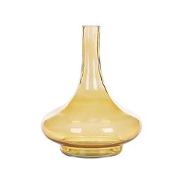 Beliani Dekovase PANEER in Gelb - (W) 23 x (H) 30 x (L) 23 cm | Gr.: onesize