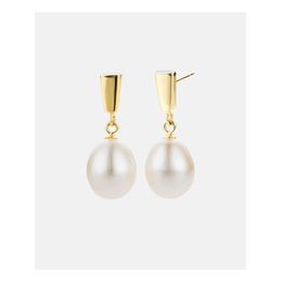 Diamant L'&eacute;ternel Ohrringe aus 585 Gelbgold mit Perle | Gr.: onesize