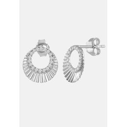 Diamant Exquis Ohrringe aus 375 Wei&szlig;gold mit Diamant | Gr.: onesize