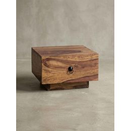 KADIMA DESIGN Design Nachttisch MUMBAI Massiv-Holz 40x40x25 cm in Massivholz | Gr.: onesize