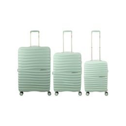 Franky PP18 Trolley Hartschalenkoffer 3er SET Spinner Gr. L/M/S inkl. Dehnfalte mint | Gr.: onesize