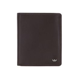 Golden Head Polo Geldb&ouml;rse RFID Leder 10 cm in dunkelbraun | Gr.: onesize