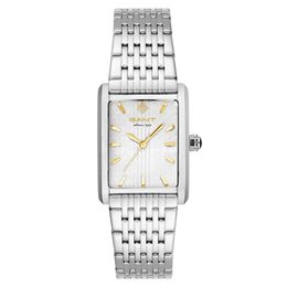 Gant Damenarmbanduhr Quarz Rechteckig Rhode Island Zweifarbig Silber | Gr.: onesize