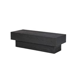 home24 Massiver Couchtisch PARODO in Akazie Schwarz | Gr.: onesize