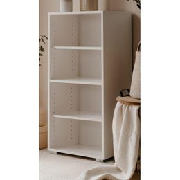 Furn.Design Regal wei&szlig; 46 x 97 cm, Standregal mit 4 variablen F&auml;chern | Gr.: onesize